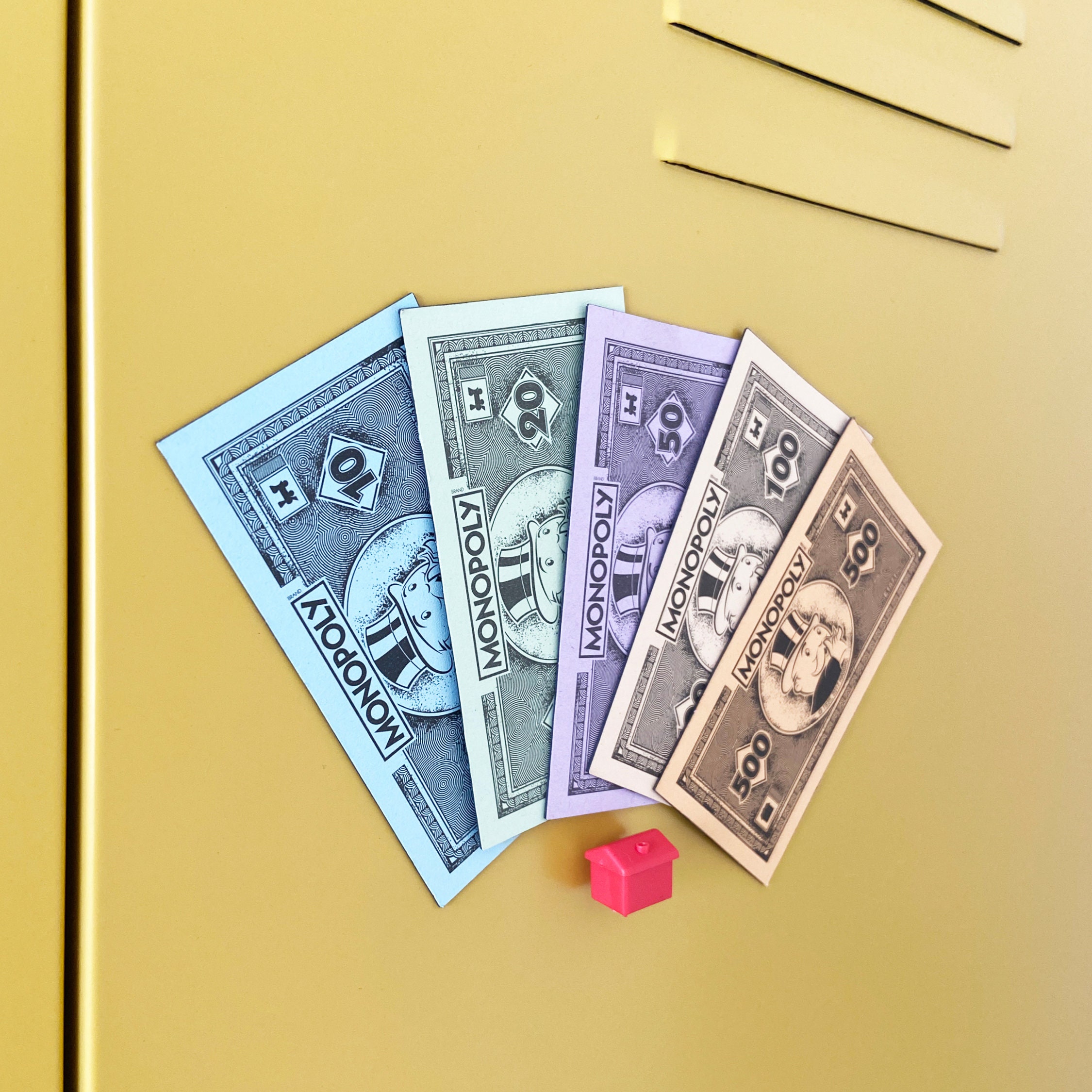 Upcycled Monopoly Magnet Set of 6 Monopoly Cheater's Edition Board Game ...