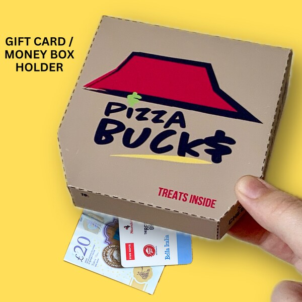 Pizza Box Money Holder - Etsy