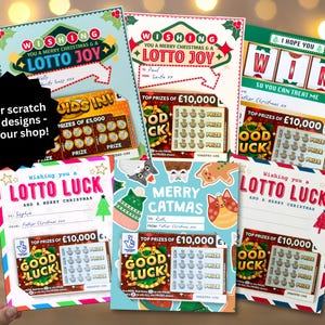 Christmas Scratch Card Holder | Scratch to Reveal, Scratchcard, Lottery ...
