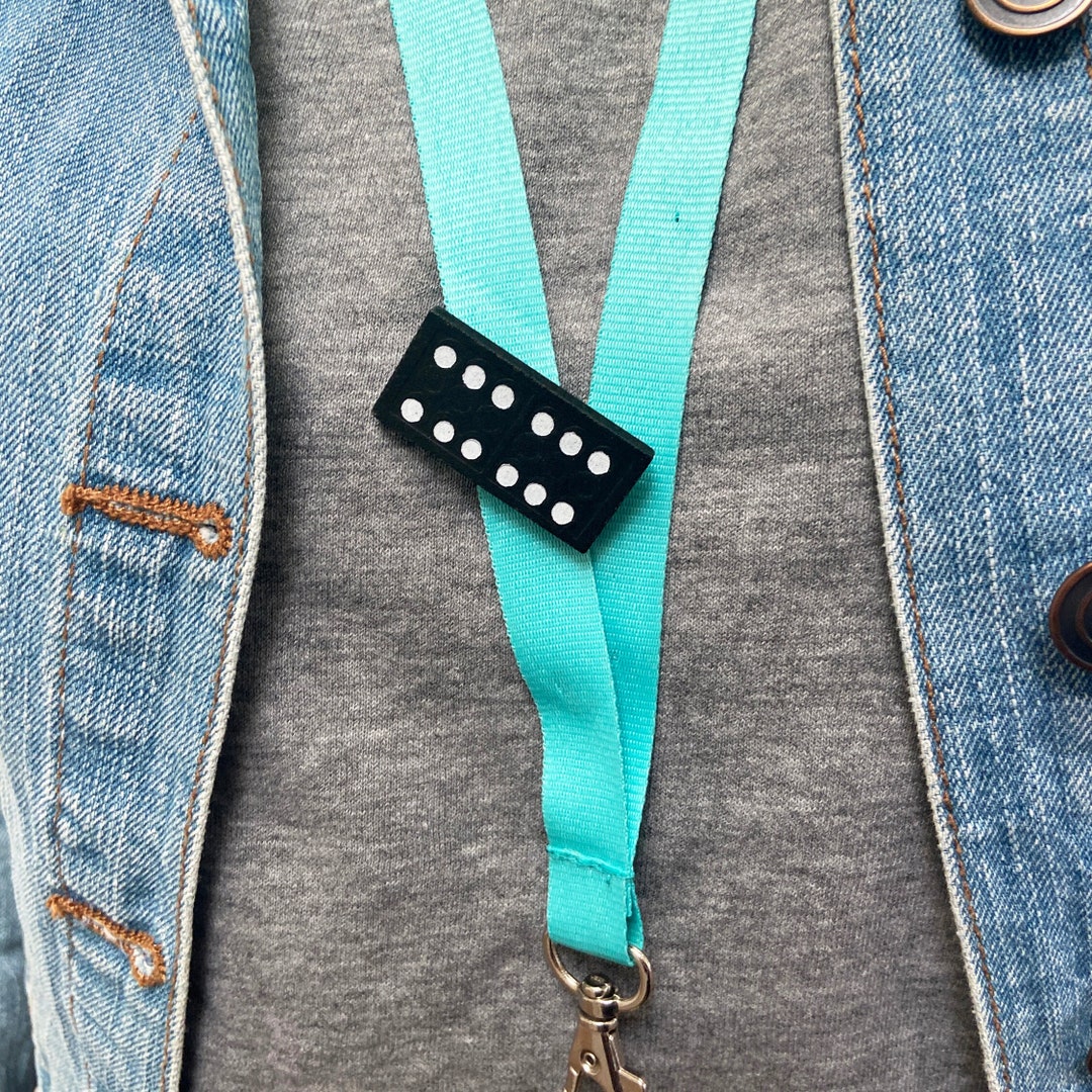 Domino Pin Badge Board Game Pin Badge Brooch for Clothes Lanyard Bags ...