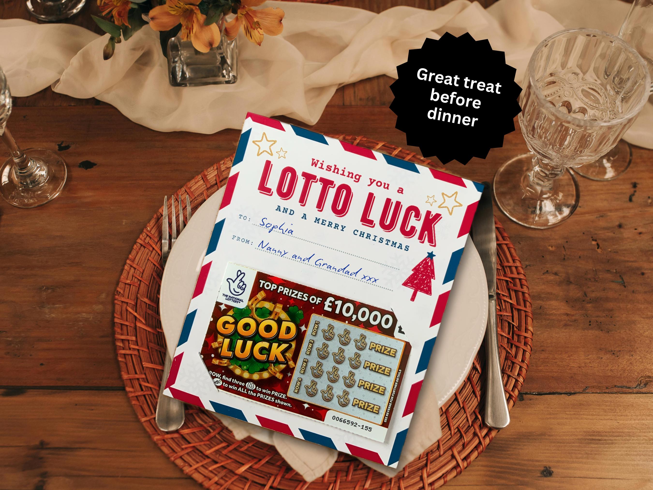 Christmas Scratch Card Holder | Scratch to Reveal, Scratchcard, Lottery ...