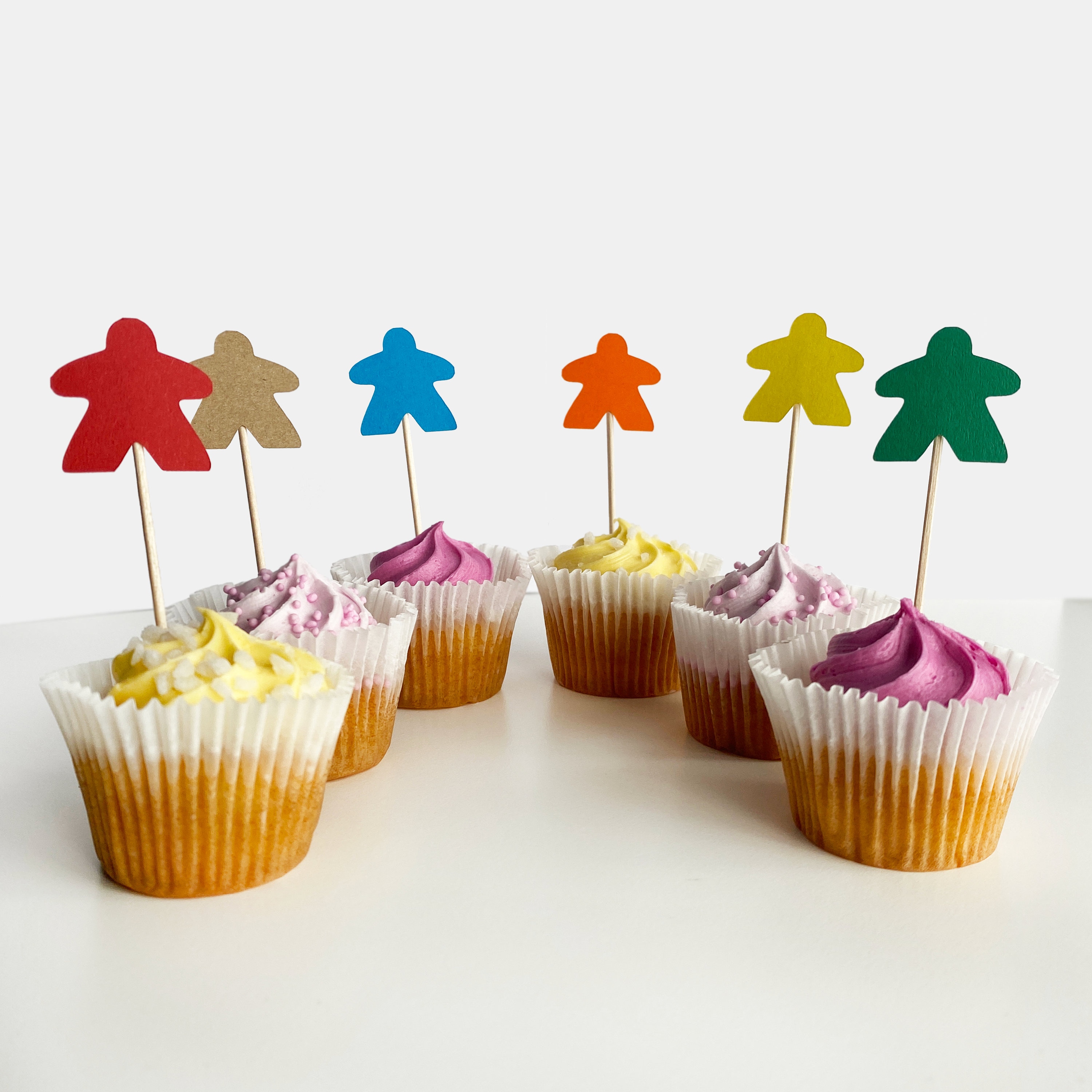 6 Meeple Mini Cake Toppers Board Game Meeples Cake - Etsy