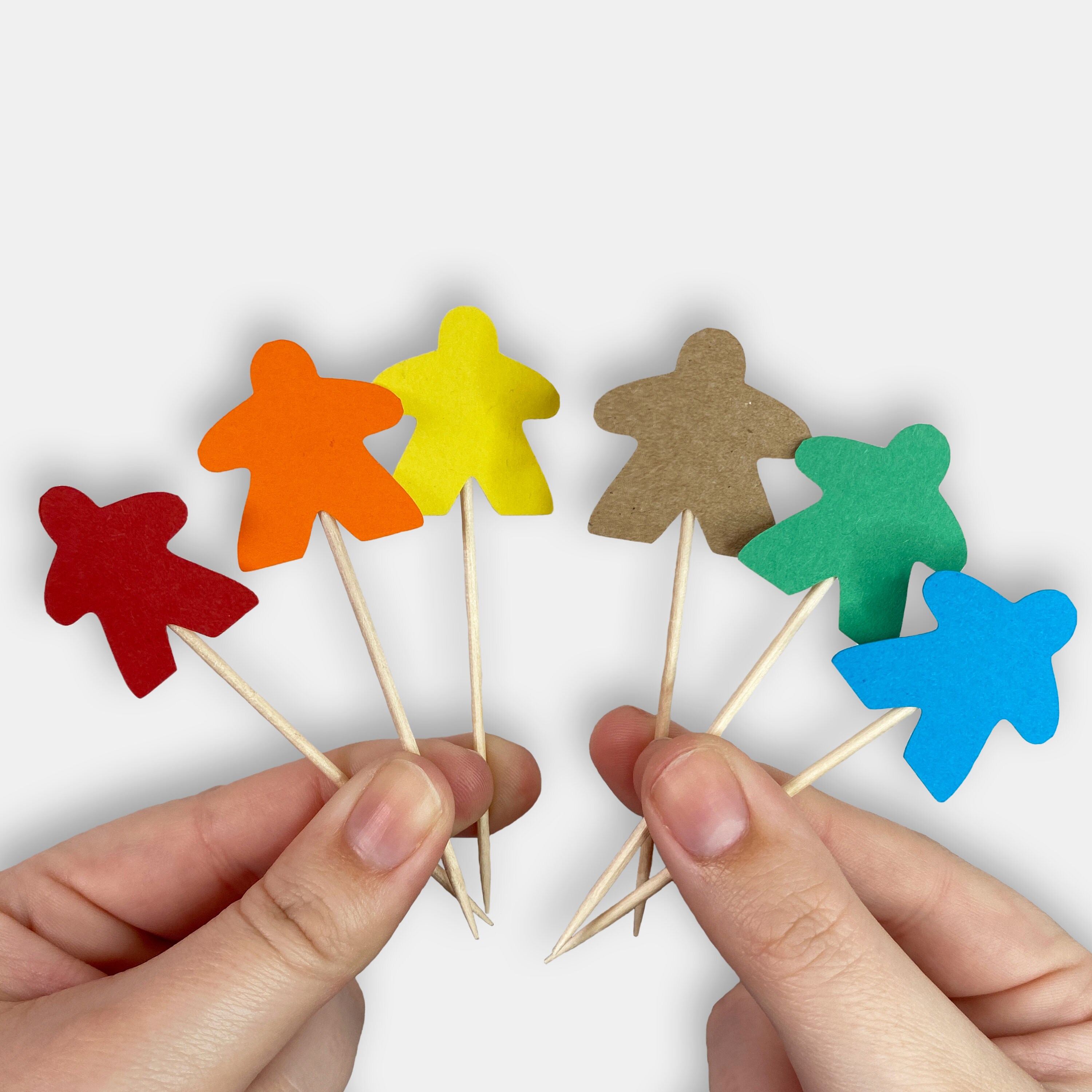 6 Meeple Mini Cake Toppers Board Game Meeples Cake - Etsy