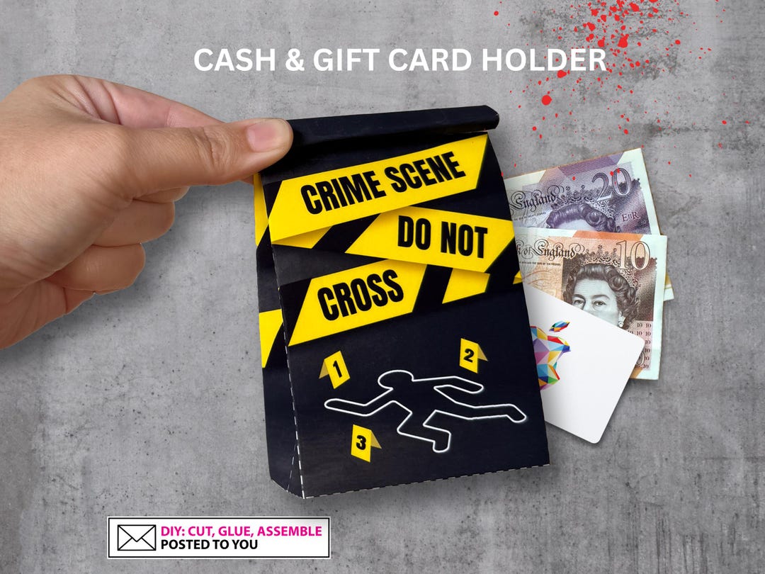 True Crime Gift Card Holder: DIY Money Envelope, Funny Gag Gift - Etsy