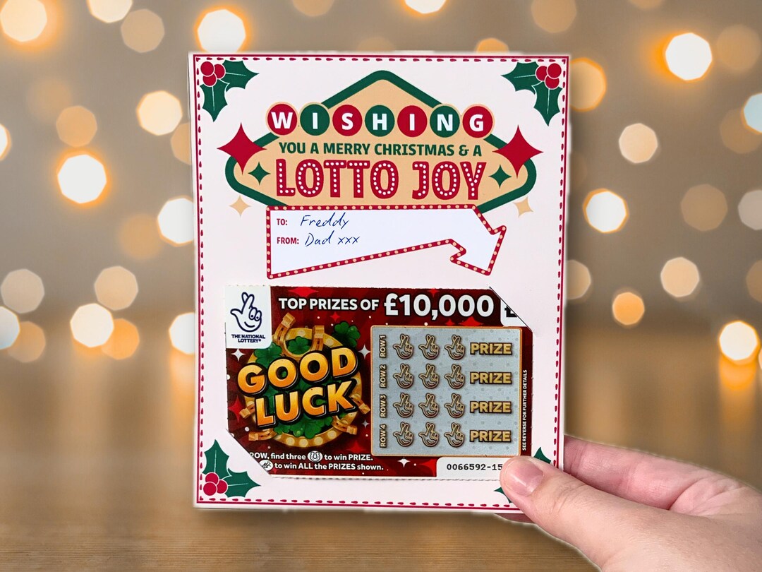 Christmas Scratch Card Holder | Scratch to Reveal, Scratchcard, Lottery ...