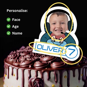 Playstation Printable Cake Topper Set | Personalised Birthday Digital ...