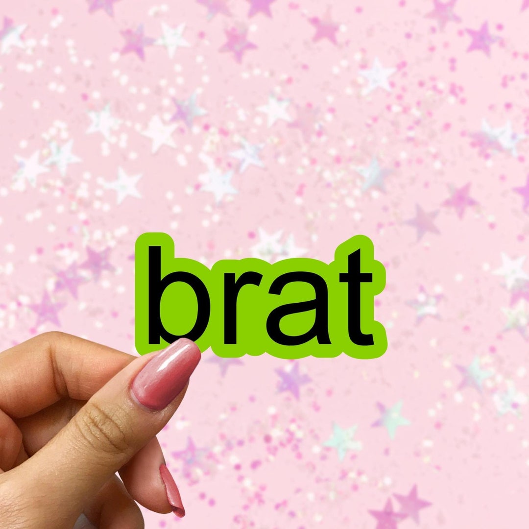 Brat Sticker, Brat Summer Laptop Sticker, Trendy Waterproof Sticker ...