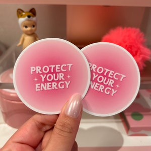 Protect Your Energy Sticker, Manifestation Sticker, Aesthetic Sticker ...