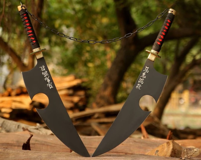 Double Anime Sword, Anime Cosplay, Handmade Anime Training Sword, Real ...