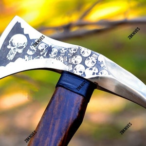 Hand FORGED AXE, Custom Handmade Nordic Axe, Throwing Axe With ...