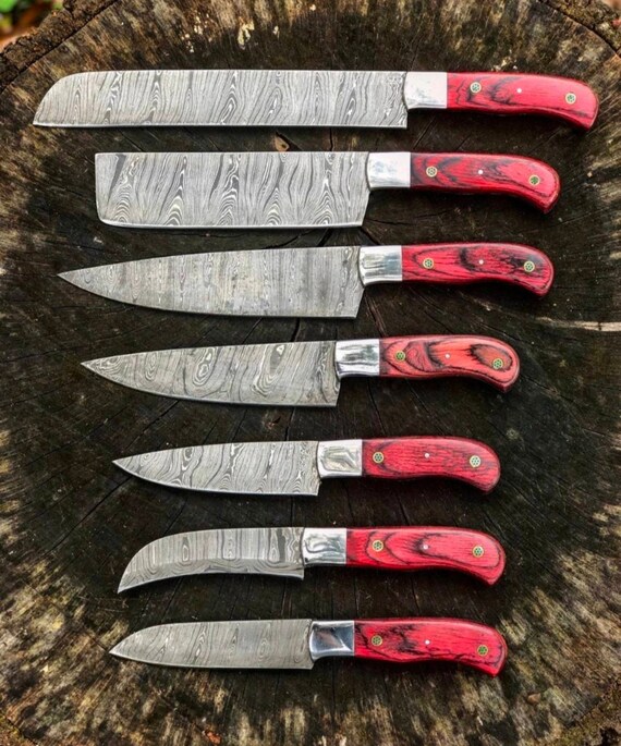 Chef Knife Santoku Knife Kitchen Knife With Knife Leather - Etsy