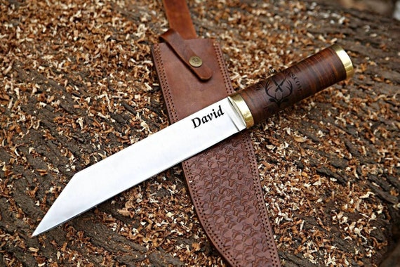 Handmade Seax Knife Custom Hand Forged Carbon Steel Survival - Etsy