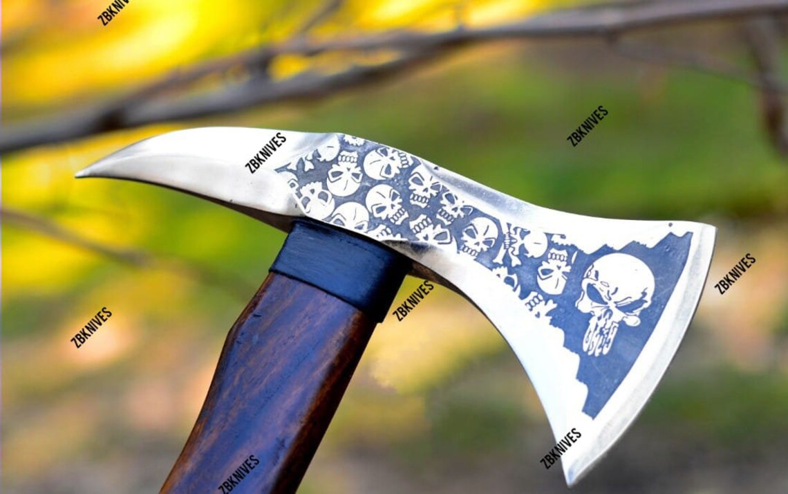 Hand FORGED AXE Custom Handmade Nordic Axe Throwing Axe With - Etsy