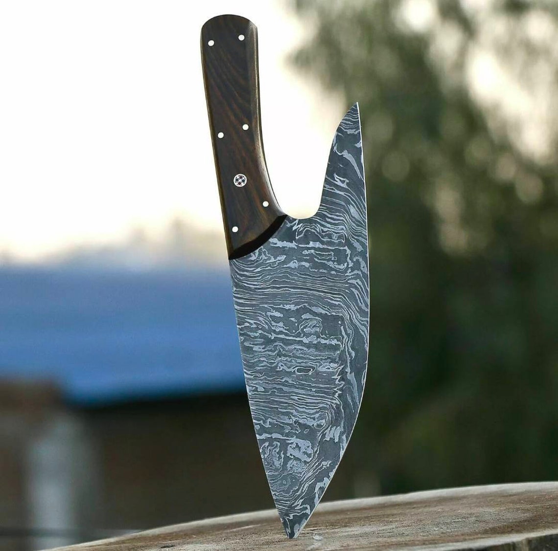 Serbian Full Tang Chef Cleaver Chopper Handmade 4CR13 High | Etsy