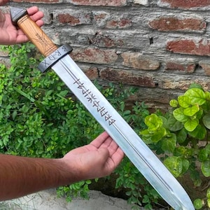 TEMPLAR KNIGHT SWORD, Medieval Sword, Master Sword, Leather Sheath ...