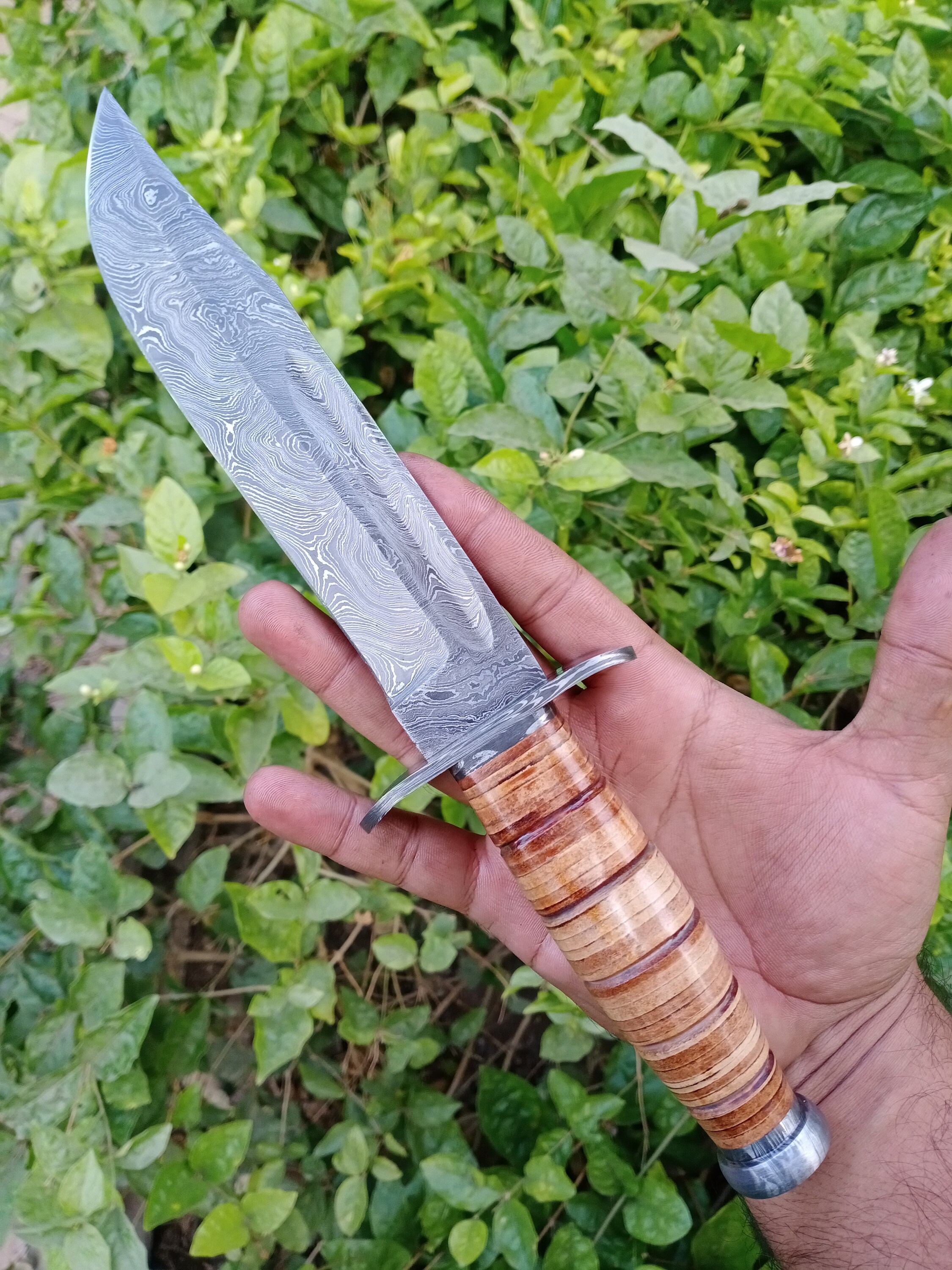 Damascus Hunting Knife Damascus Fixed Blade Knife Damascus - Etsy