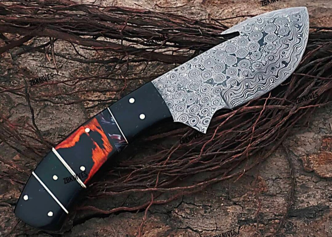 Damascus Hunting Knife Damascus Fixed Blade Knife Damascus - Etsy
