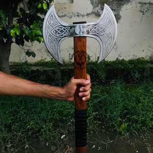 Double Headed Axe, Handmade Axe, Halloween Special, Best Axe, Viking ...