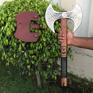 Double Headed Axe, Handmade Axe, Halloween Special, Best Axe, Viking ...