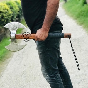 Double Headed Axe, Handmade Axe, Halloween Special, Best Axe, Viking ...
