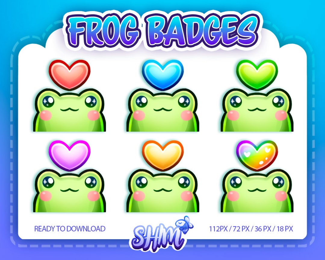 P2U - Cute Frog Sub/bit Twitch Pins - Etsy