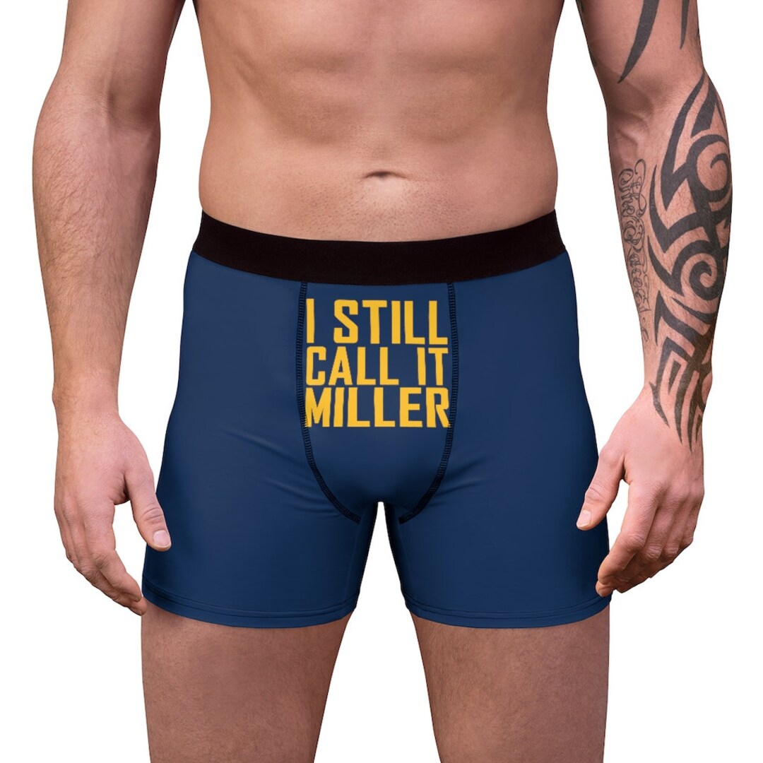 I Still Call It Miller Boxer Briefs, Milwaukee Baseball Men's Briefs ...