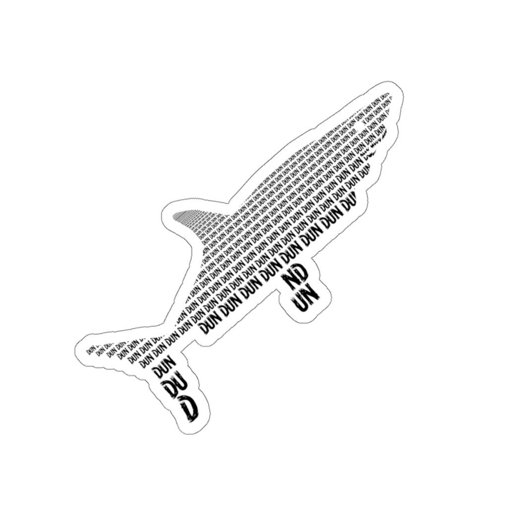 Dun Dun Dun Jaws Sticker, Shark Jaws Stickers, Jaws Sticker Kiss-cut ...