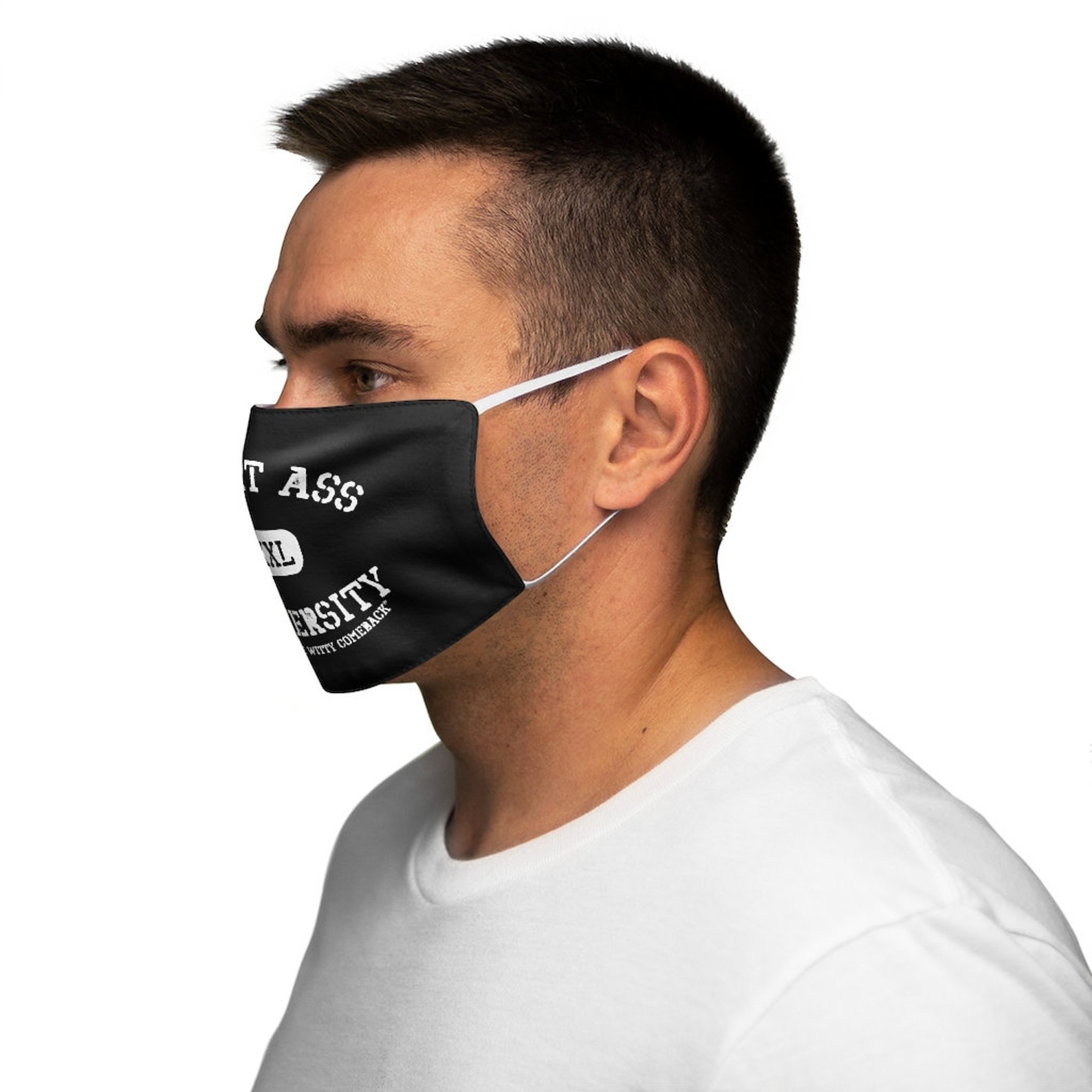 Smart Ass University Face Mask, Funny Smart Ass Mask, Witty Face-mask ...
