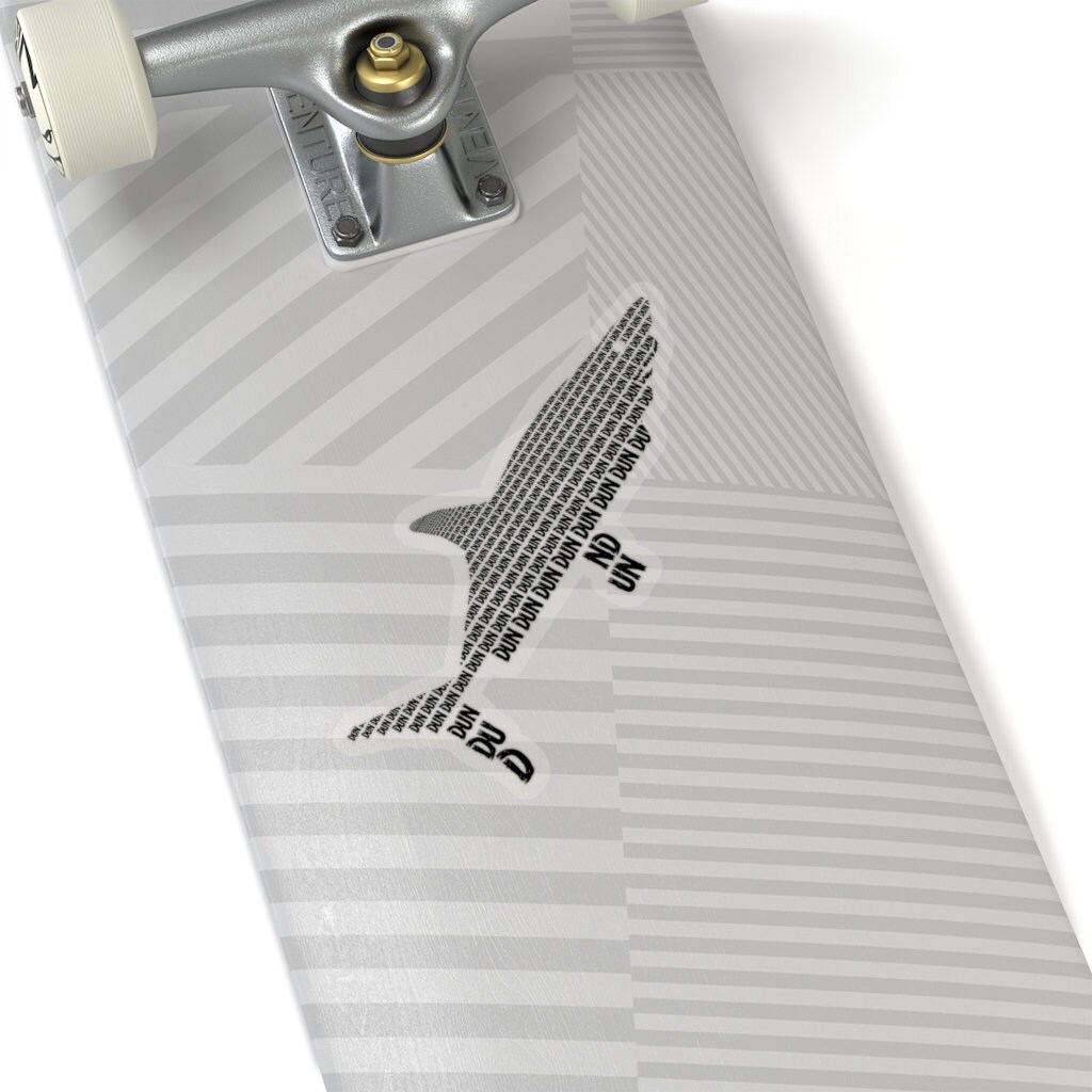 Dun Dun Dun Jaws Sticker, Shark Jaws Stickers, Jaws Sticker - Kiss-cut ...