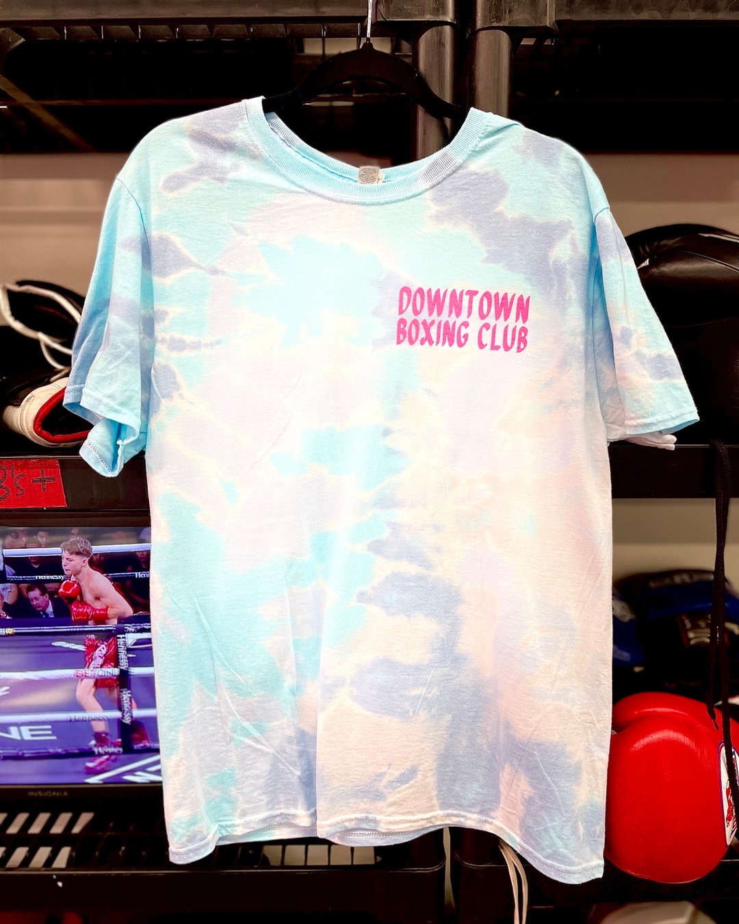 Fighters Tie Dye Turquoise T Shirt Etsy