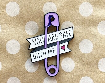 Safe With Me Pin - Etsy