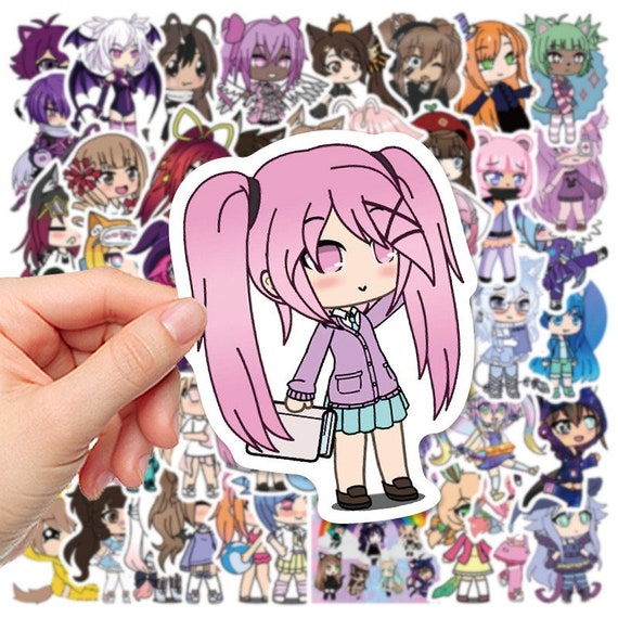 50pc Gacha Life Sticker Pack Waterproof for Water Bottles - Etsy
