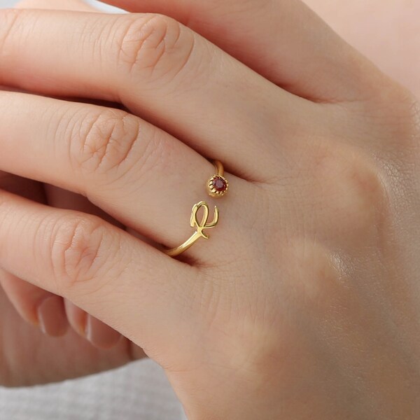 Initial Ring - Etsy