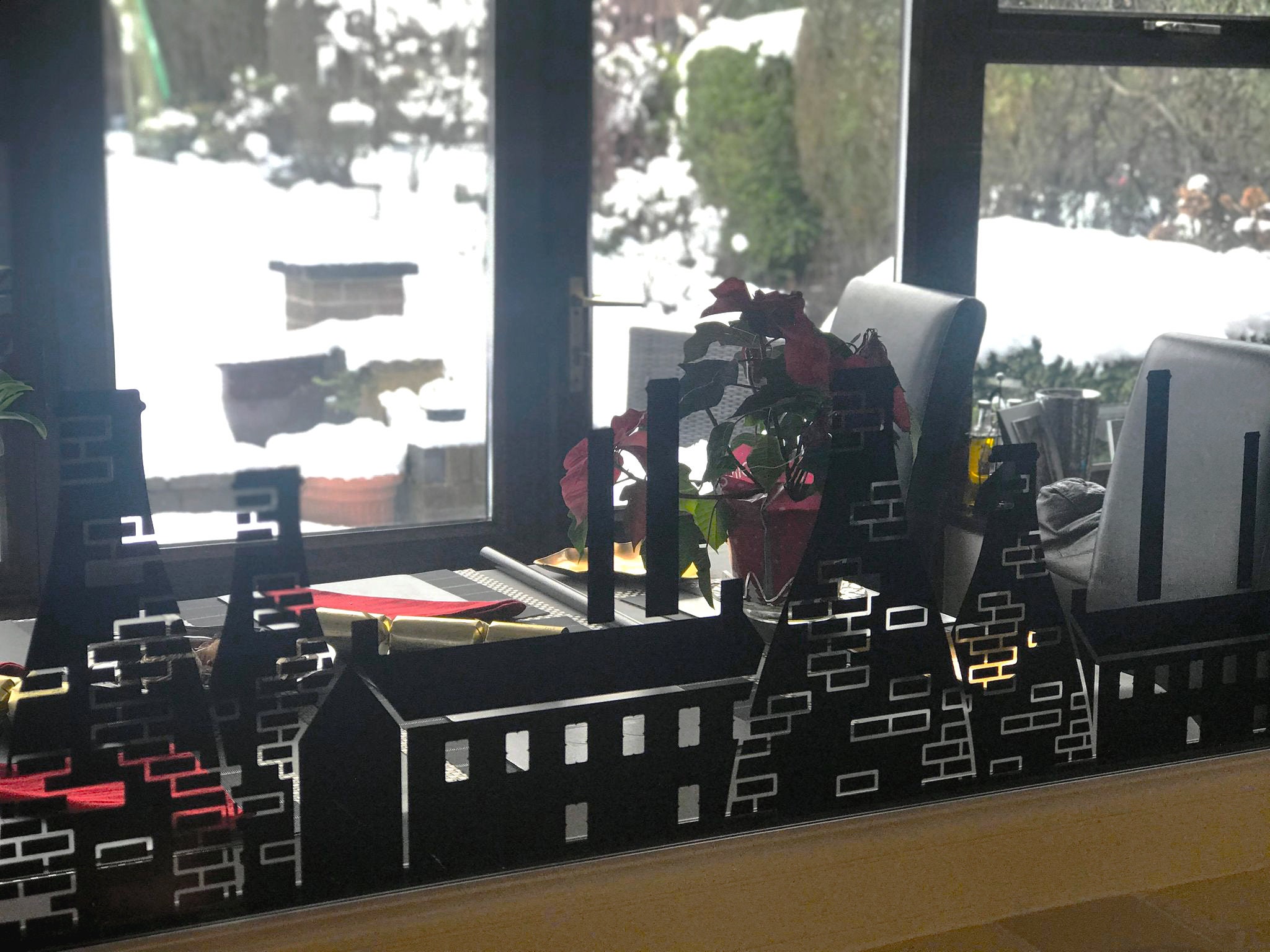 Stoke-on-trent Potteries Window Scene Black or White Vinyl Transfer ...