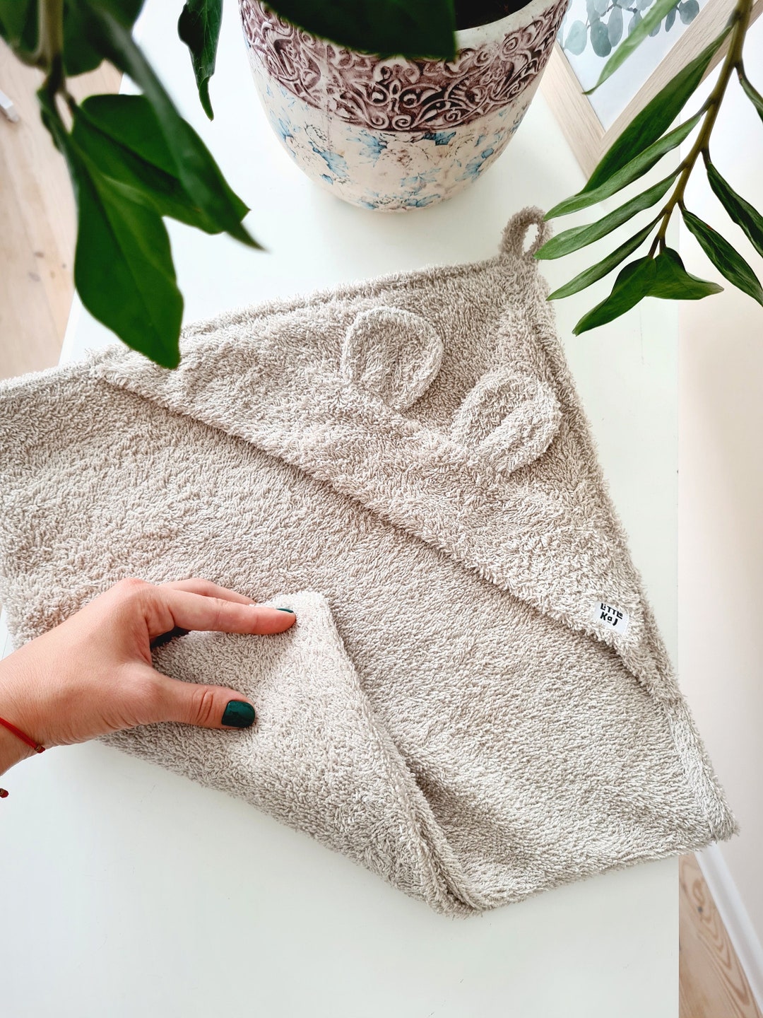Gentle and Delicate Baby Bath Towel, 100% Cotton Frotte Hooded Towel ...