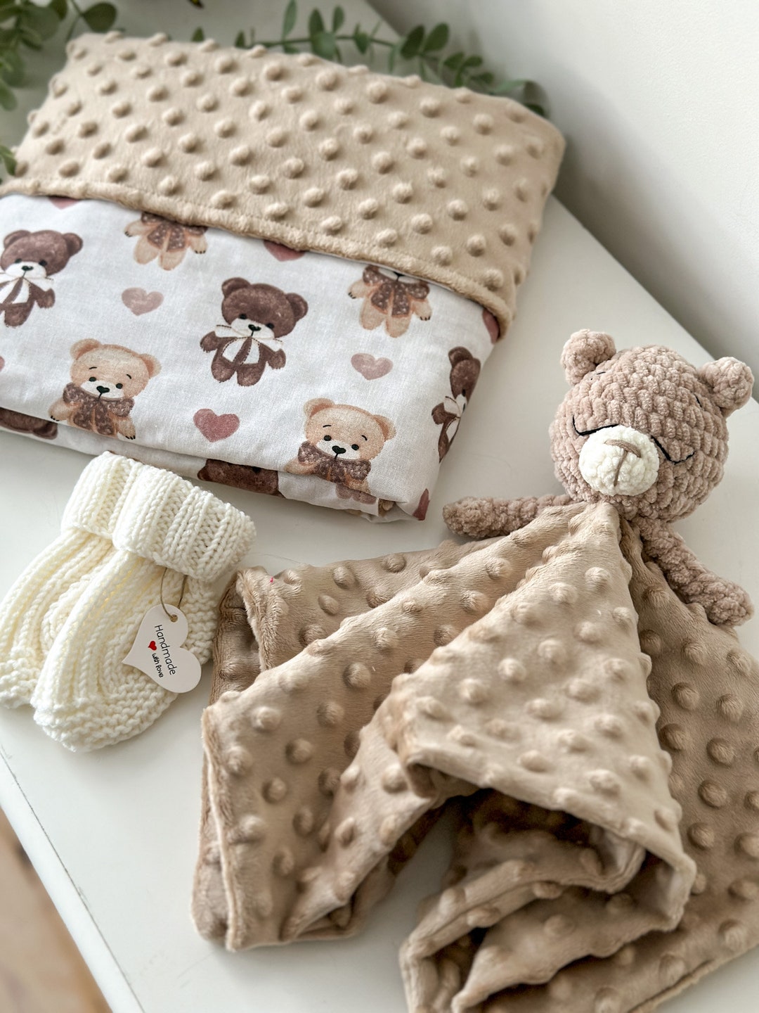 Gift Set Gor Baby, Cute Gift Box for Newborn, Teddy Comforter, Teddy ...