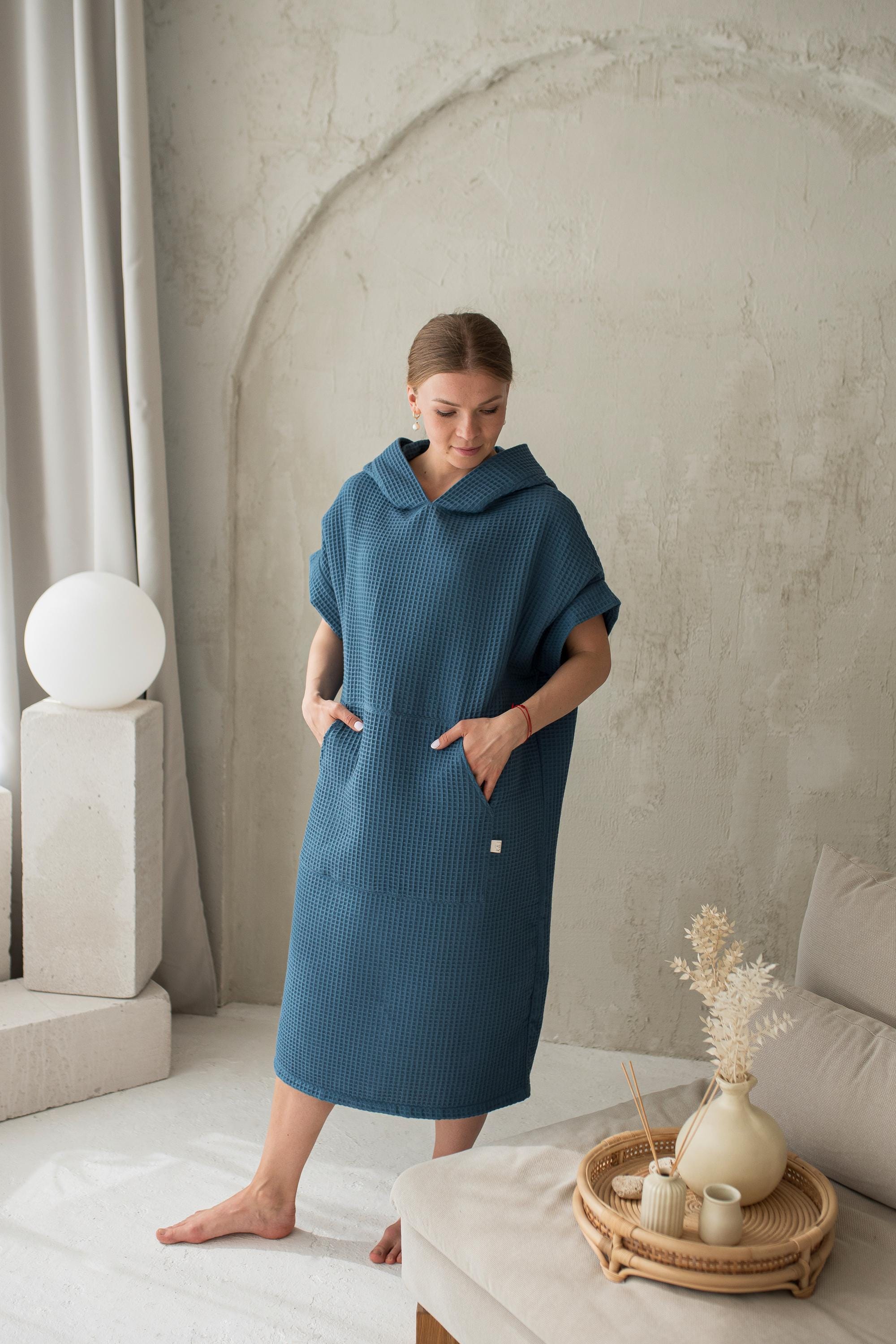 Beach Poncho,swimming Handmade Poncho, Oversize Summer Robe, Absorbing ...