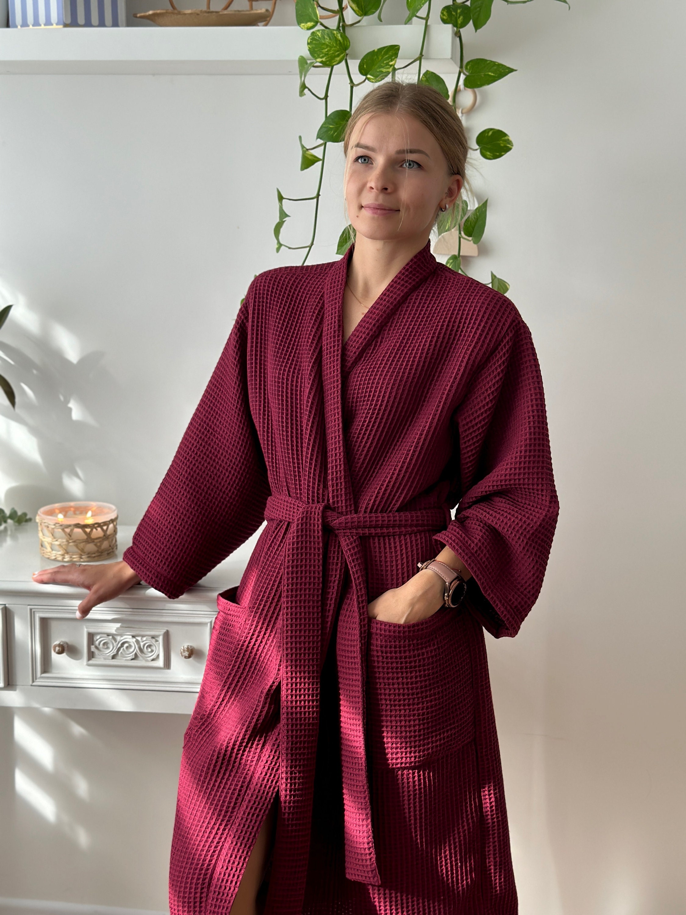Spa Robe for Women, Waffle Spa Robe, Perfect Christmas Gift,robe for ...