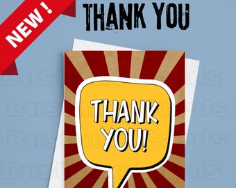 Thank You Cards Funky - Etsy