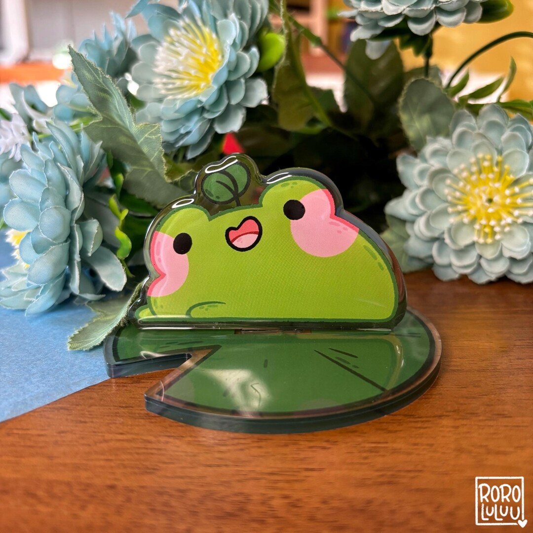 Froggy Standee, Cute Acrylic Standee, Frog Art, Gift Ideas, Cute ...