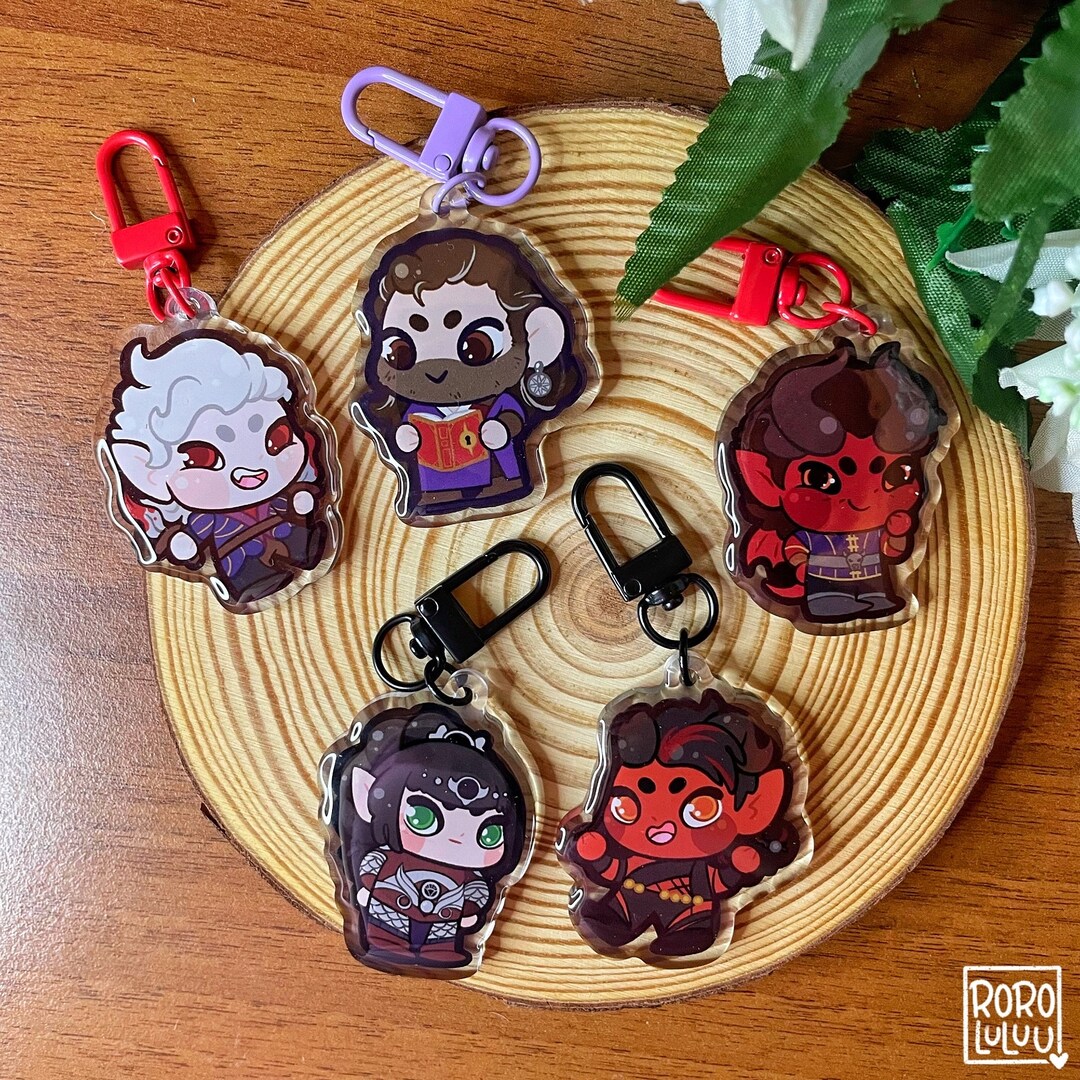 BG3 Double Sided Keychains // Cute Acrylic Keychain, BG Keychain, Gift ...