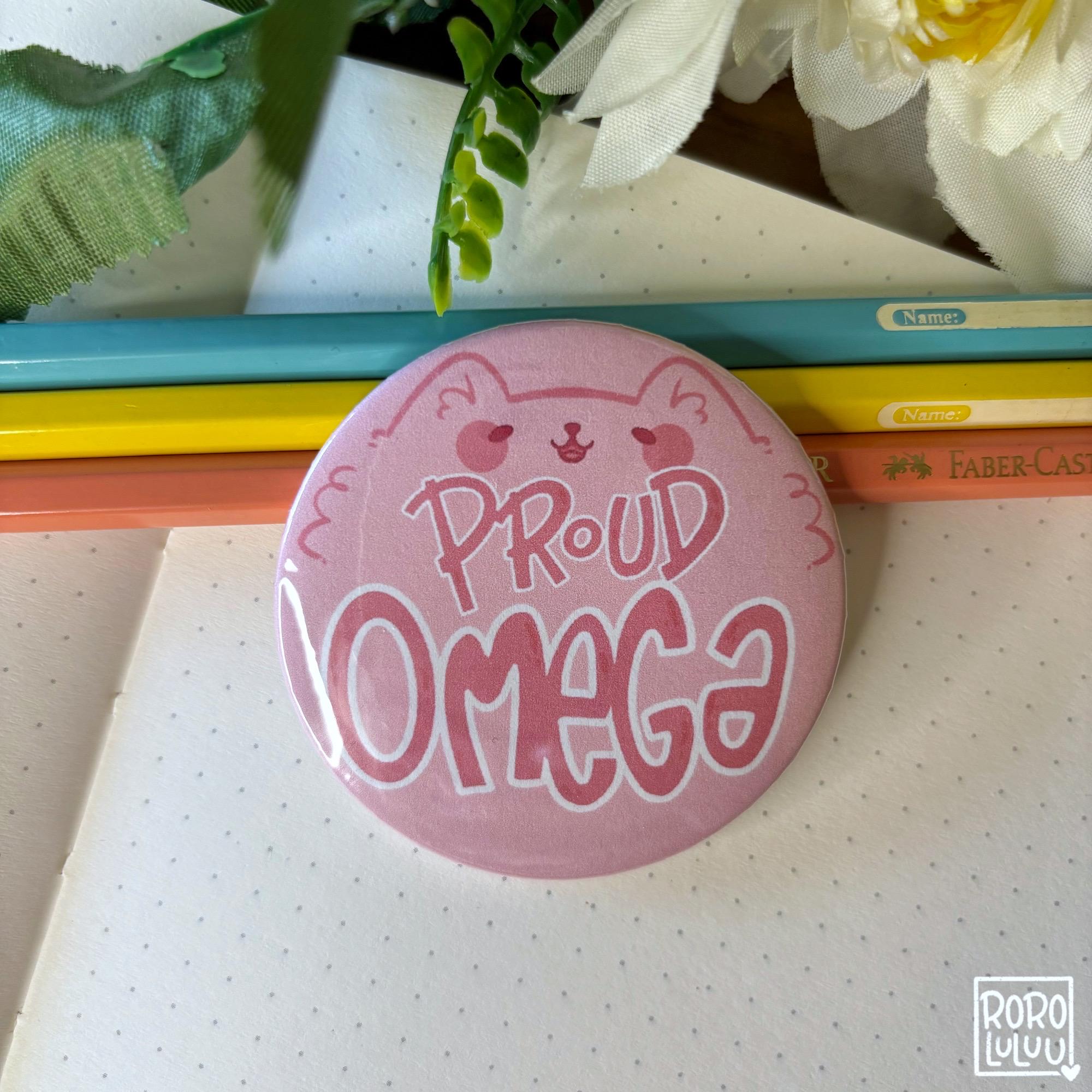 ABO Pin Set // Cute Pin, Animal Pin, Omegaverse Badge, Gift, Happy Mail ...