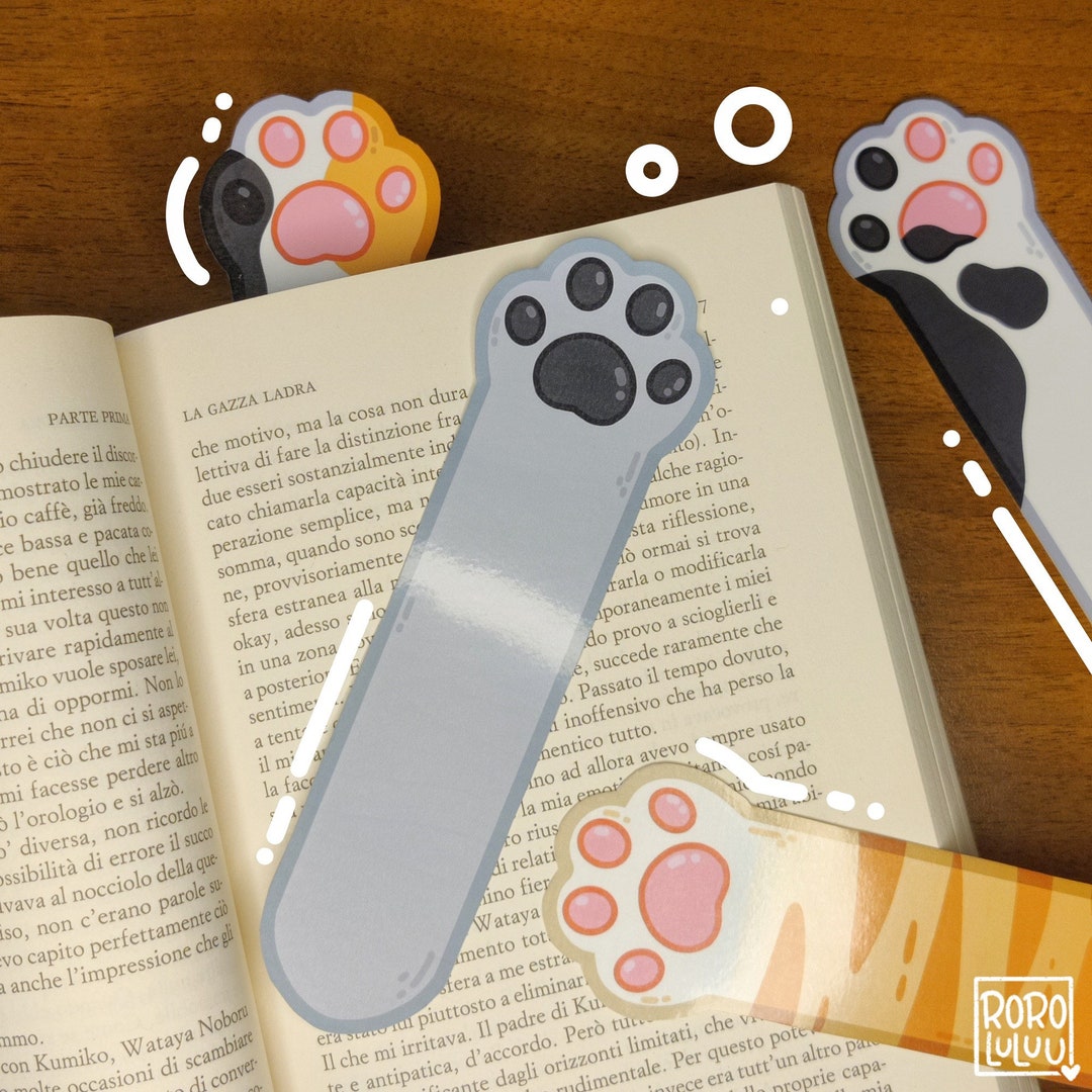 Pawesome Bookmarks // Cat Paw Bookmark // Cute Bookmark, Animal ...