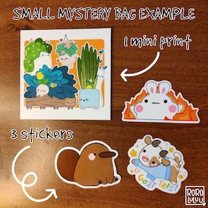 Mystery Bag, Cute Grab Bag Sticker, Meme Sticker, Kawaii Sticker, Cute ...