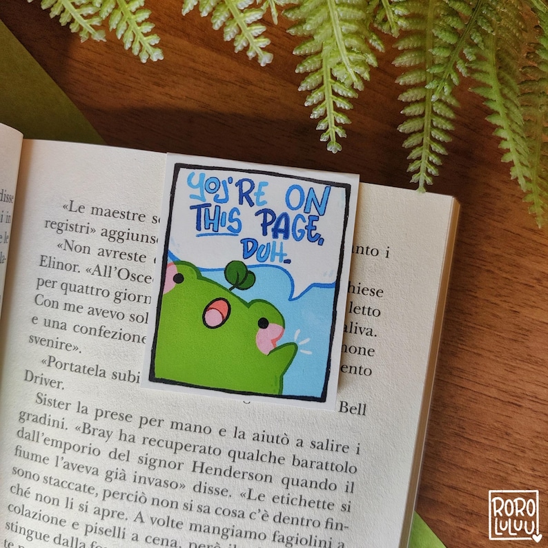 Reading Frogs Magnetic Bookmarks // Cute Frog Bookmark, Laminated ...