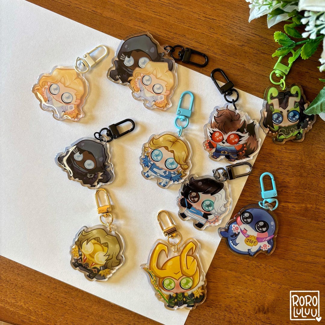 PREORDER Rivals Strategists Owo Keychains // Cute Acrylic Keychain ...