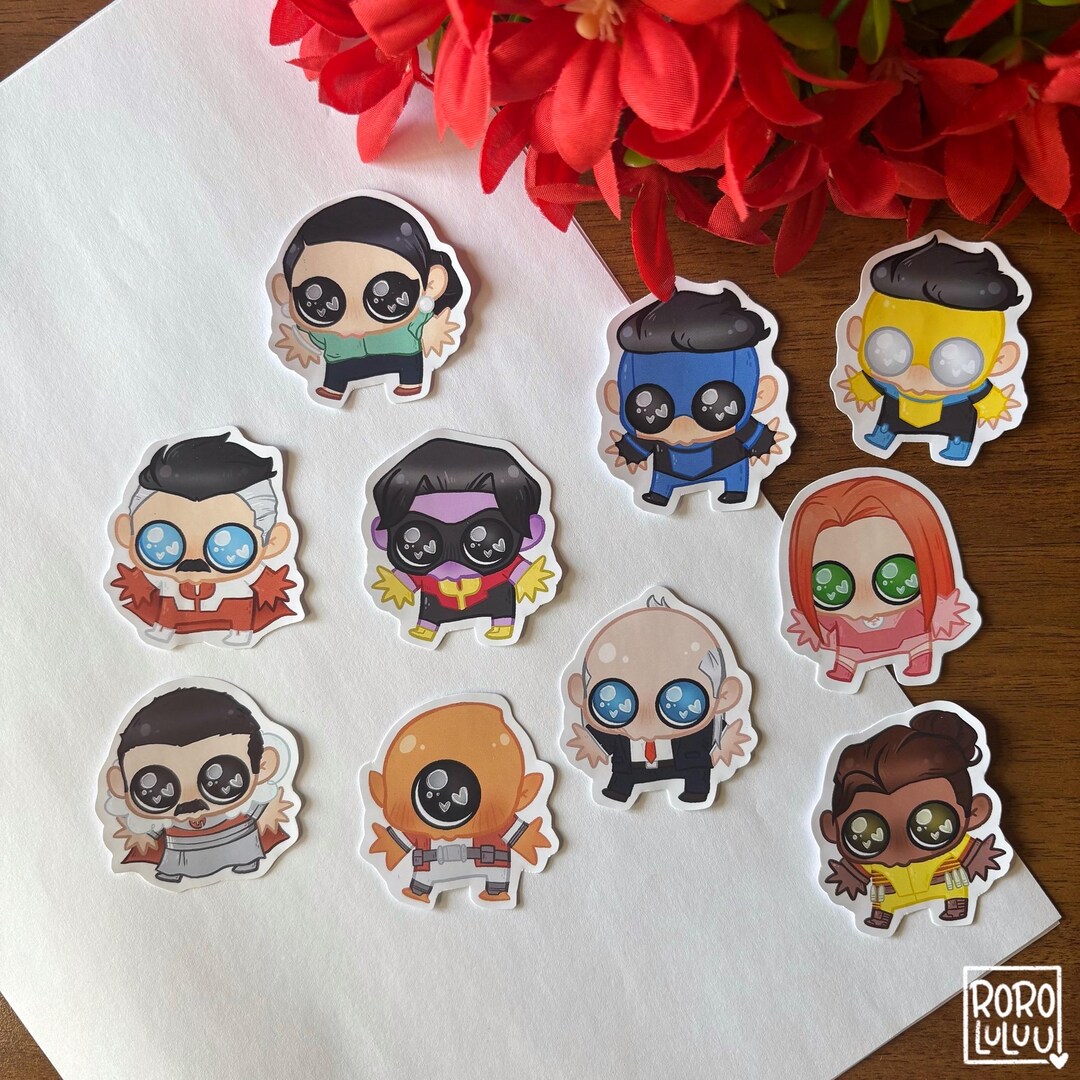 Invincible Owo Sticker Set, Cute Game Sticker, Meme Sticker, Kawaii ...