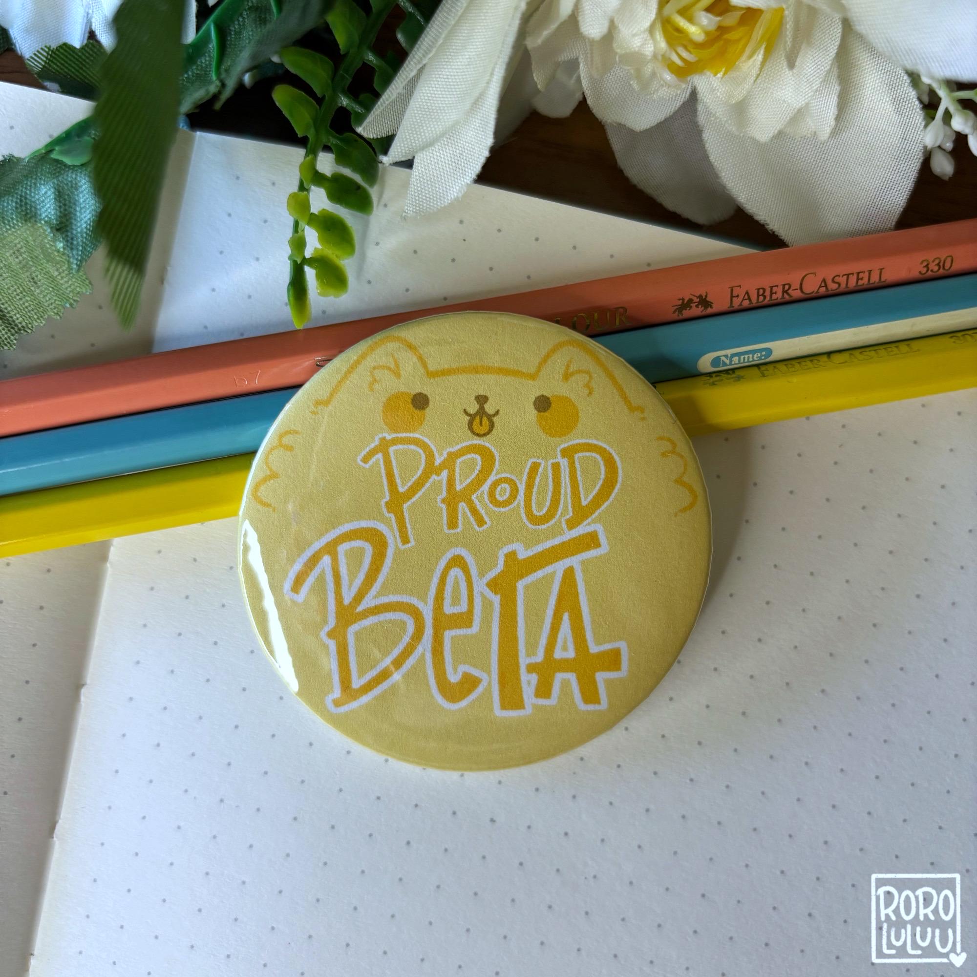 ABO Pin Set // Cute Pin, Animal Pin, Omegaverse Badge, Gift, Happy Mail ...