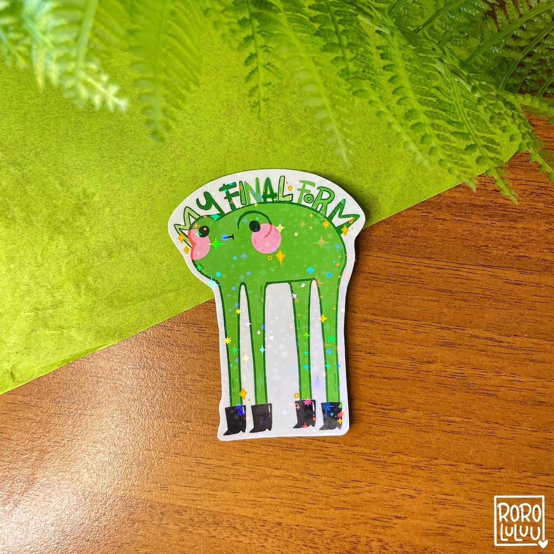 Final Form Frog Sticker, Cute Bunny Sticker, Meme Sticker, Kawaii ...