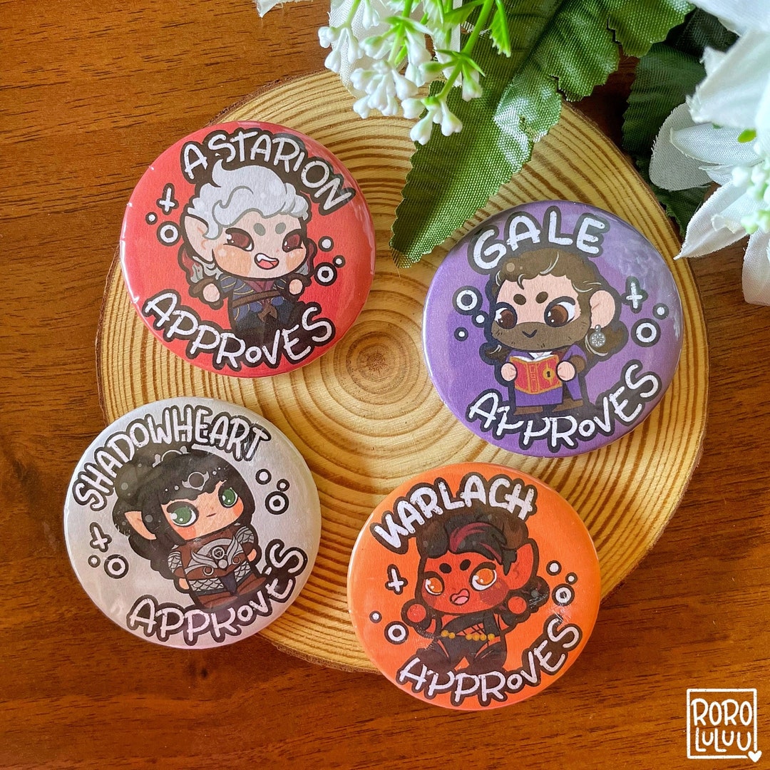 BG3 Pin Set // Cute Pin, Animal Pin, Halloween Badge, Gift, Happy Mail ...